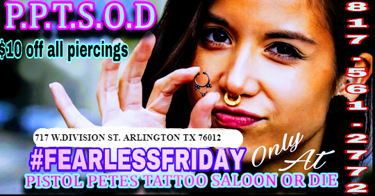 Tattoo & Body Piercing Specials in Arlington, DFW TX